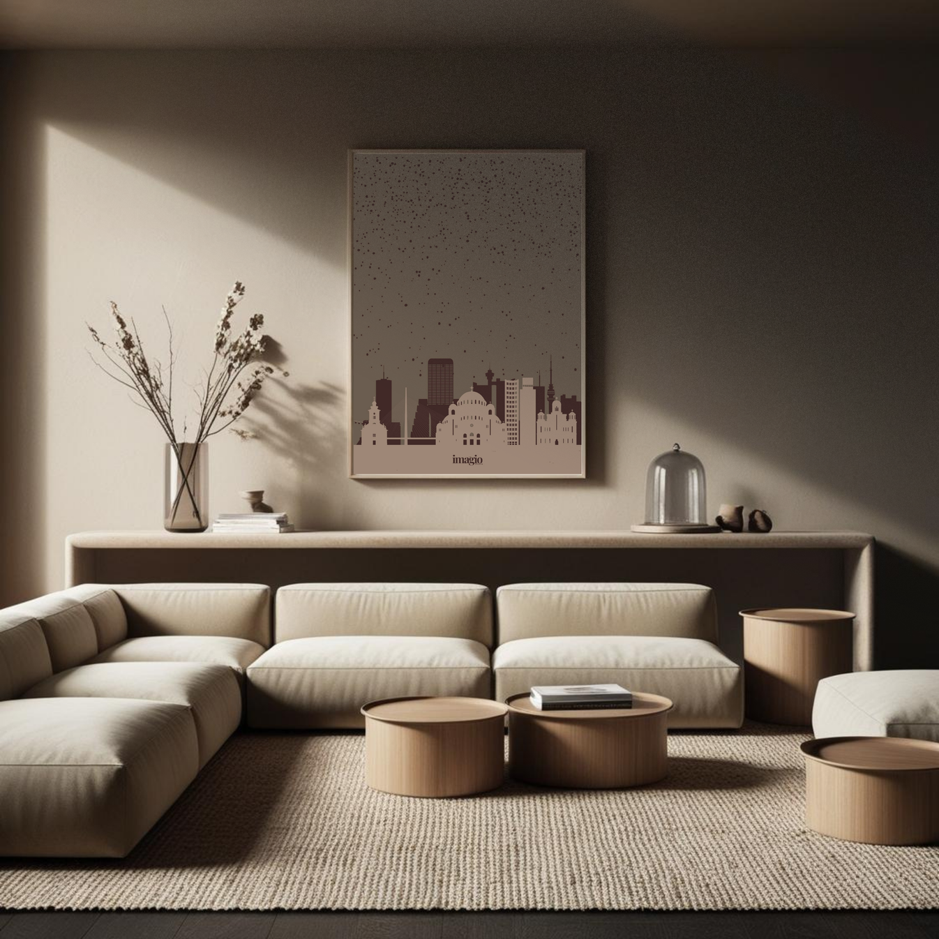 Belgrade Panorama - Hazelnut Color Palette Poster – Imagio